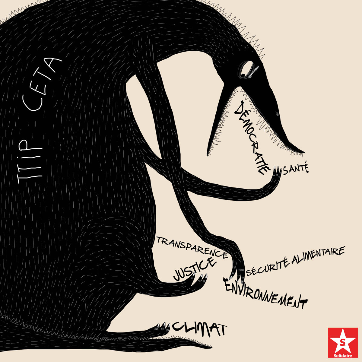 Cartoon | TTIP et CETA | Solidaire