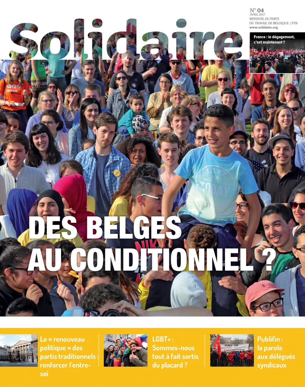 Le numéro d'avril 2017 de Solidaire est sorti | Solidaire